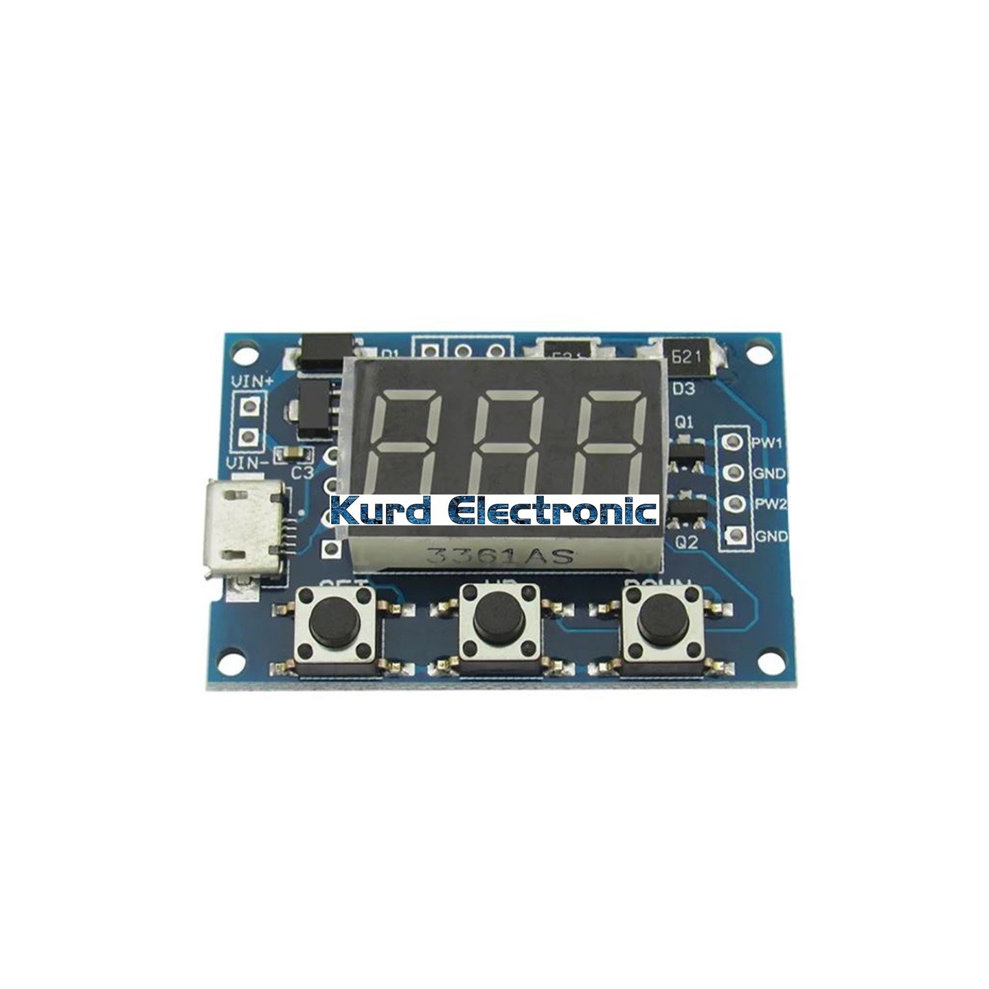 2 Channel PWM Pulse Frequency Adjustable Duty Cycle Square Wave ...