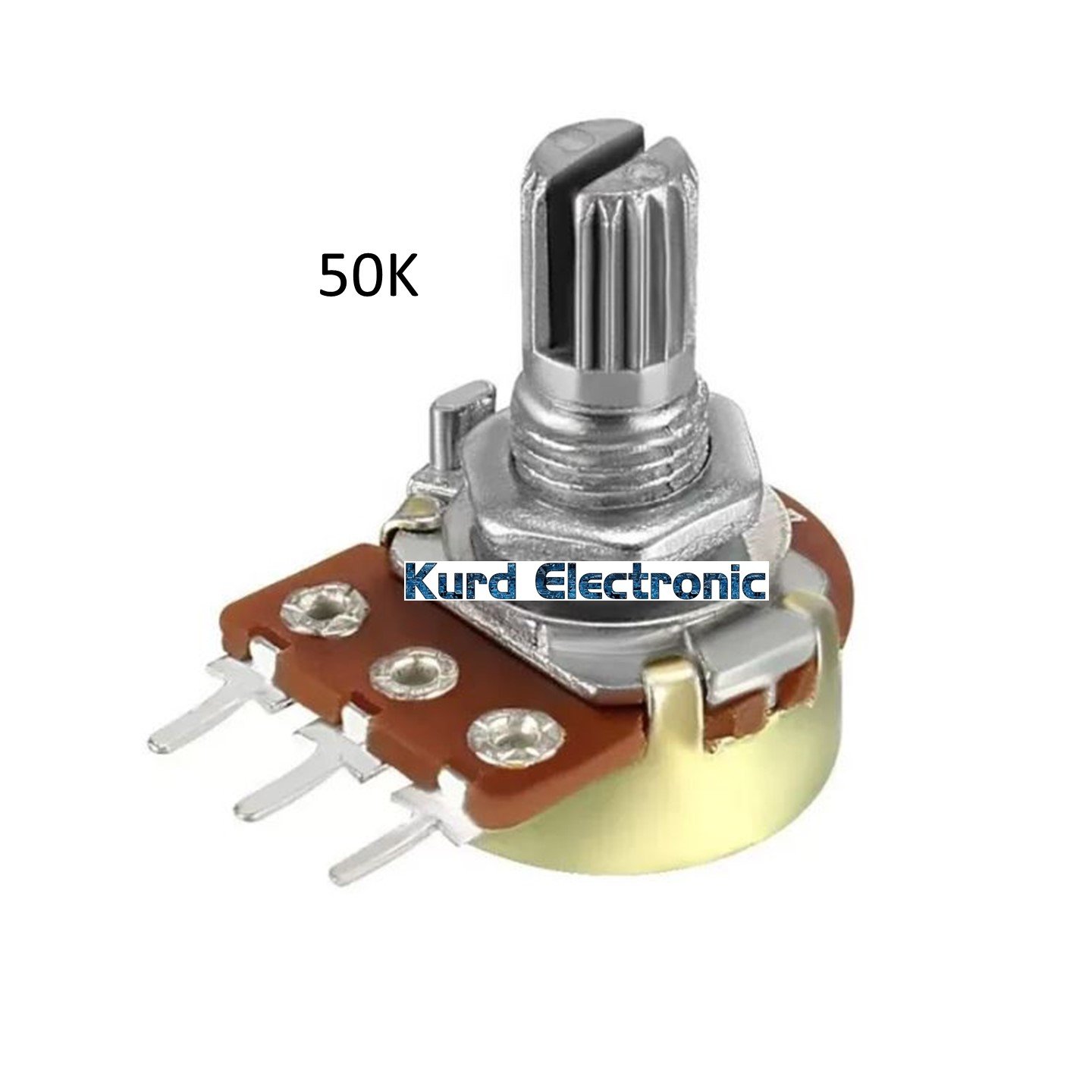 50k Potentiometer 15mm Shaft – Kurd Electronic
