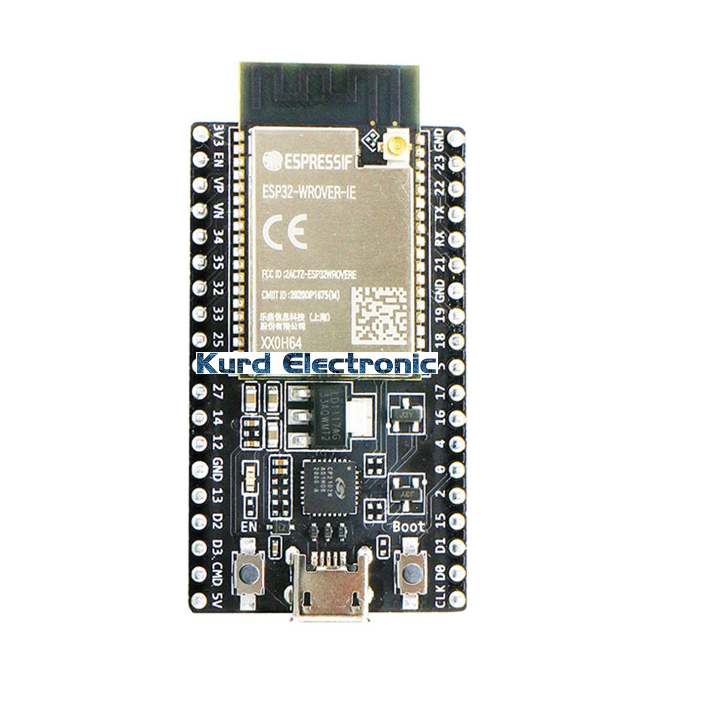 ESP32-DEVKITC Development Baseboard Carries ESP32-WROOM- 32UE 4MB Flash ...