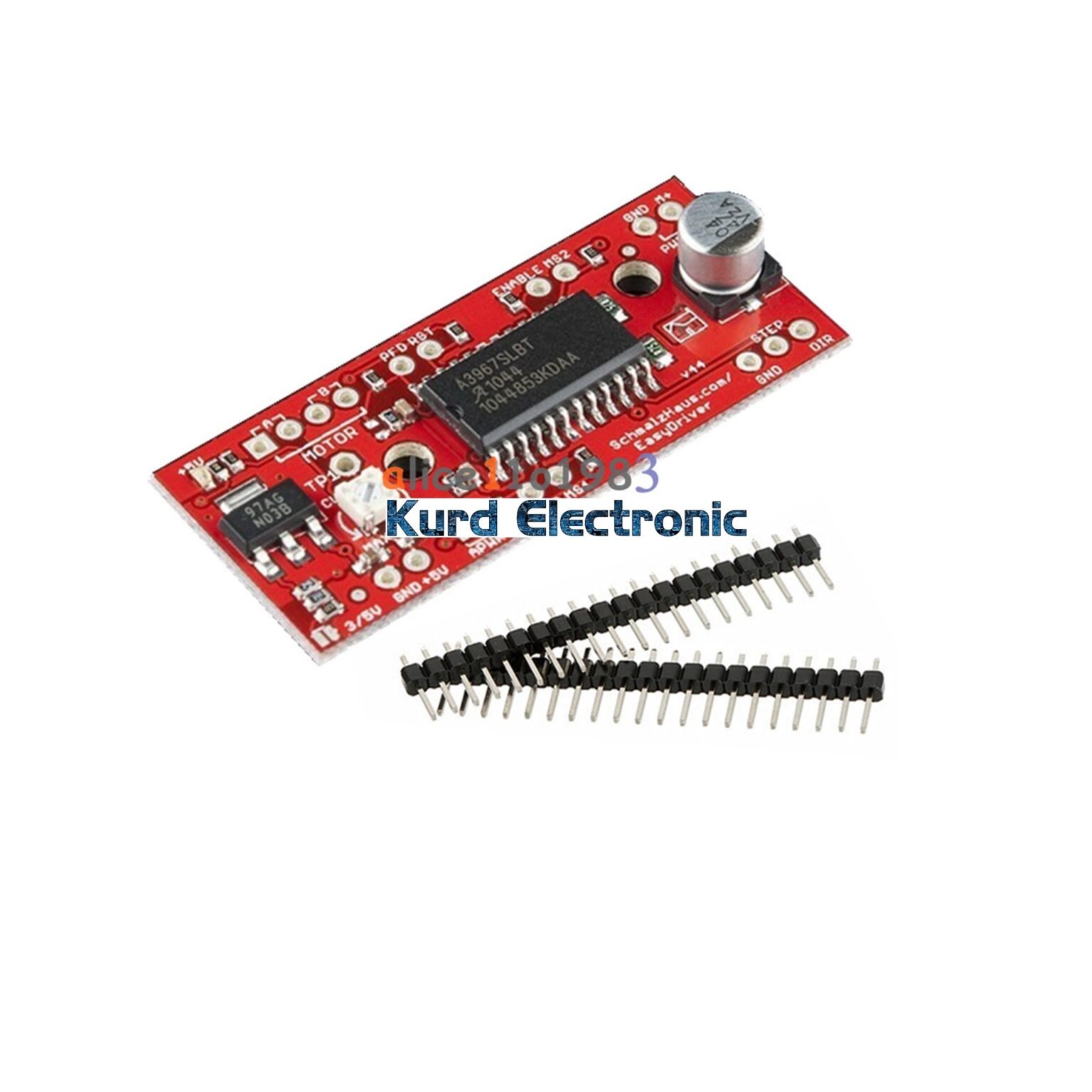 EasyDriver Stepper Motor Driver V44 A3967 – Kurd Electronic