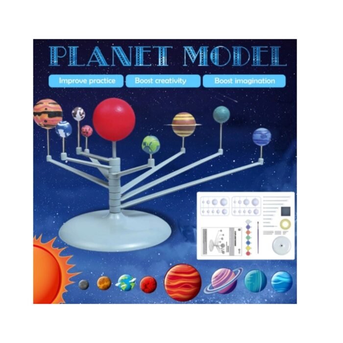DIY Stem 9 Planets Self -Assemble Solar System Planetarium Educational ...